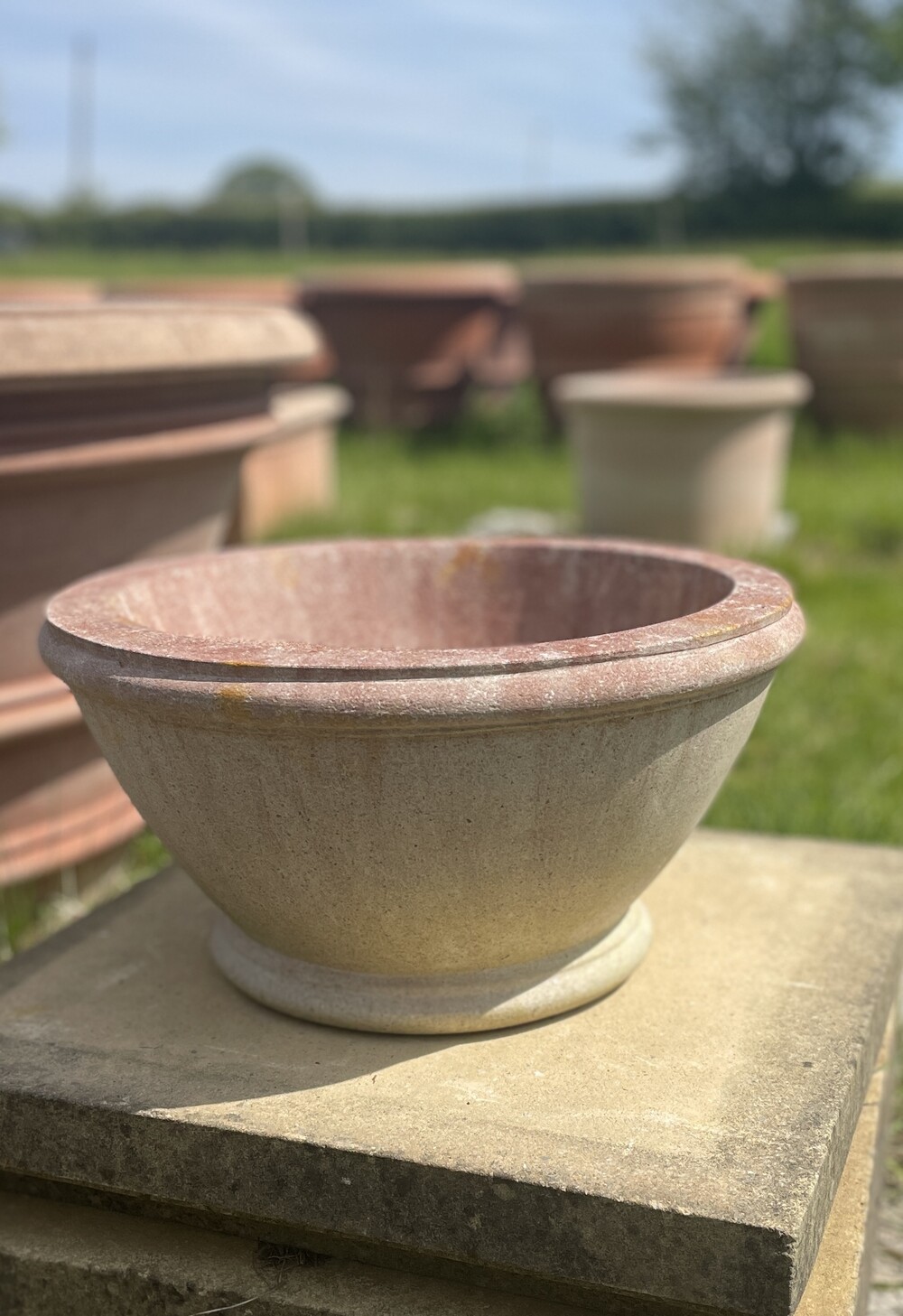 Roman Bowl Stoneware Planters | Our Products | Mud Mountain - Handmade ...